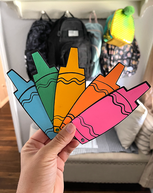 Back to School Crayon Banner - Cutting Cardstock with Cricut Joy