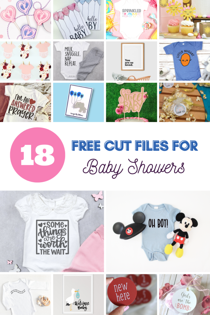 Baby Milestone Markers SVG, DXF, PNG - 18 Free Baby Shower Cut Files