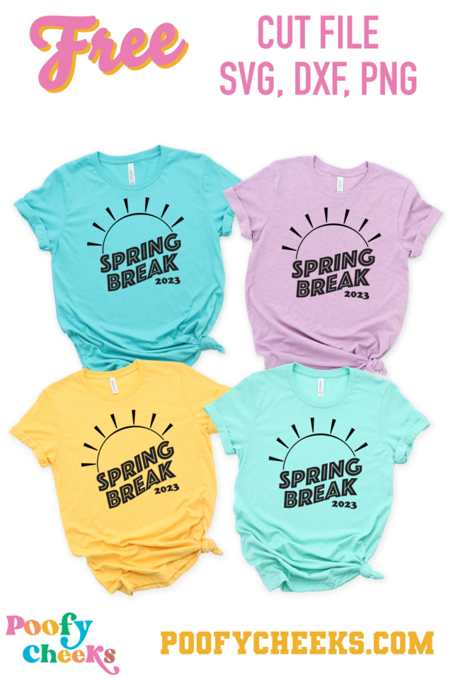 Spring Break Free SVG - Poofy Cheeks