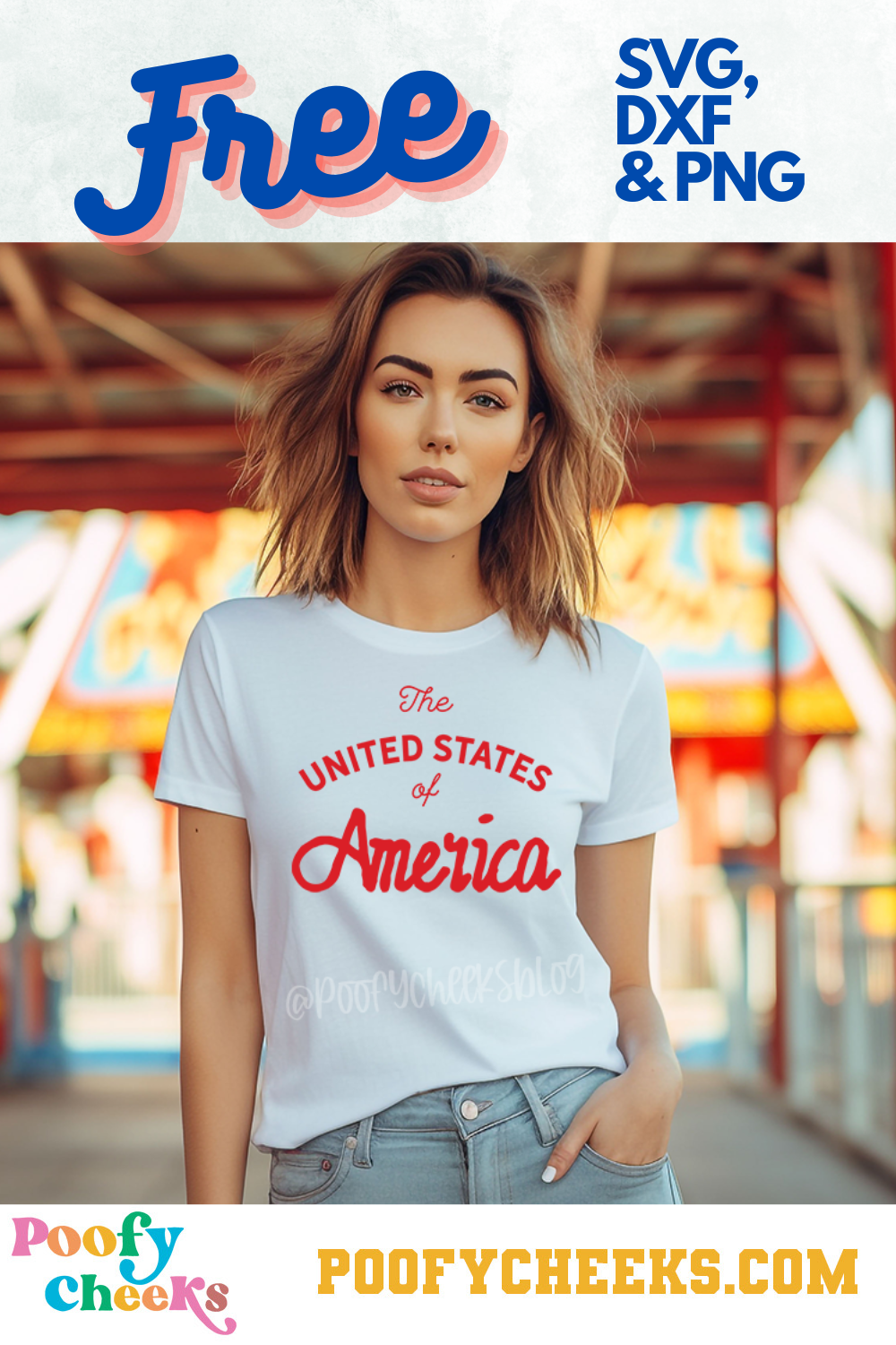 The United States of America SVG - Poofy Cheeks